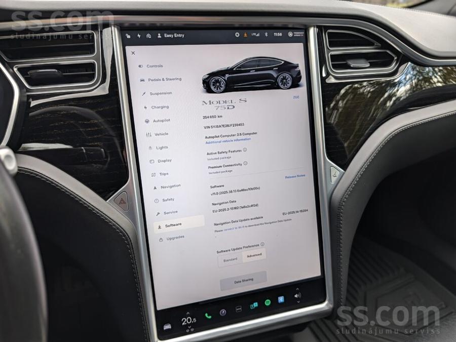 Melns Tesla Model S 2018 Jūrmala, ar dzinēja tilpumu 0.00 L un nobraukumu 0 tūkst. km par 16750 €, foto 17 vietnē AUTOMOTO.COM.LV