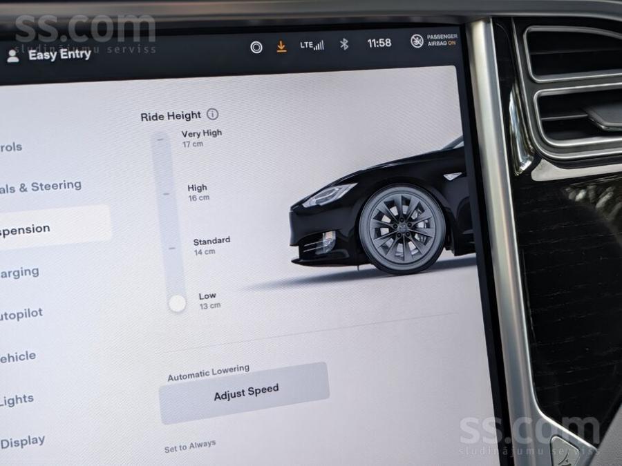 Melns Tesla Model S 2018 Jūrmala, ar dzinēja tilpumu 0.00 L un nobraukumu 0 tūkst. km par 16750 €, foto 23 vietnē AUTOMOTO.COM.LV