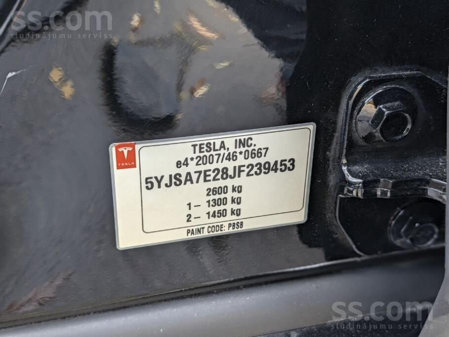 Melns Tesla Model S 2018 Jūrmala, ar dzinēja tilpumu 0.00 L un nobraukumu 0 tūkst. km par 16750 €, foto 30 vietnē AUTOMOTO.COM.LV