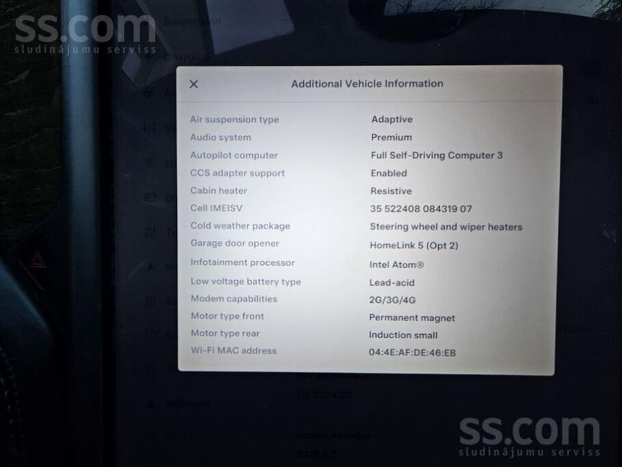 Black Tesla Model S 2019 in Riga, with an engine capacity of 0.00 L and mileage of 211 thousand km for 26500 €, photo 9 on AUTOMOTO.COM.LV