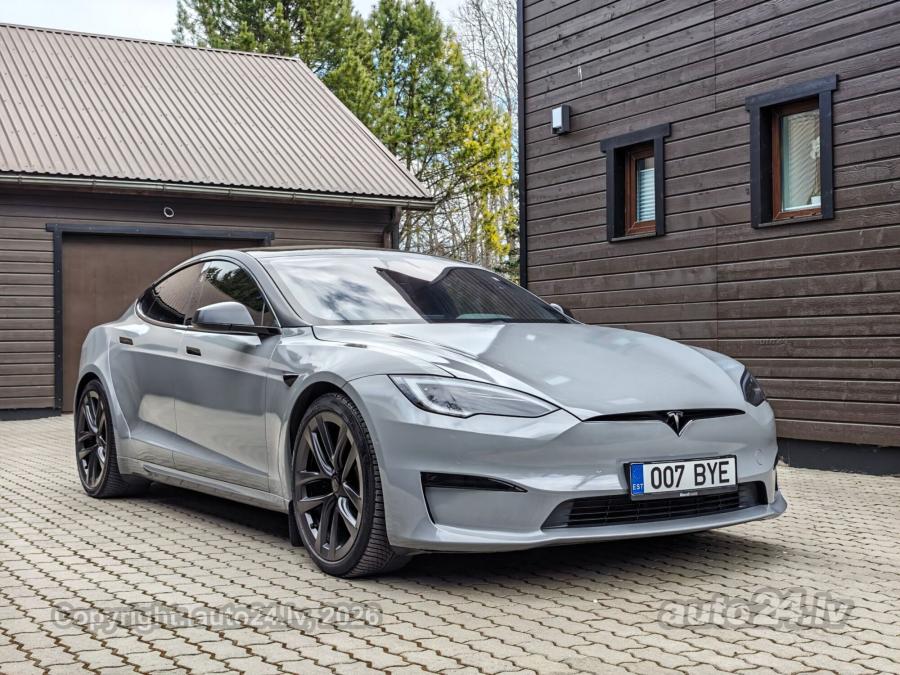 Melns Tesla Model S 2022 Tallina, ar dzinēja tilpumu 0.00 L un nobraukumu 40 tūkst. km par 87000 €, foto 1 vietnē AUTOMOTO.COM.LV