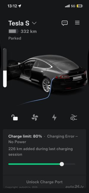 Black Tesla Model S 2015 in Tallinn, with an engine capacity of 0.00 L and mileage of 161 thousand km for 24999 €, photo 6 on AUTOMOTO.COM.LV