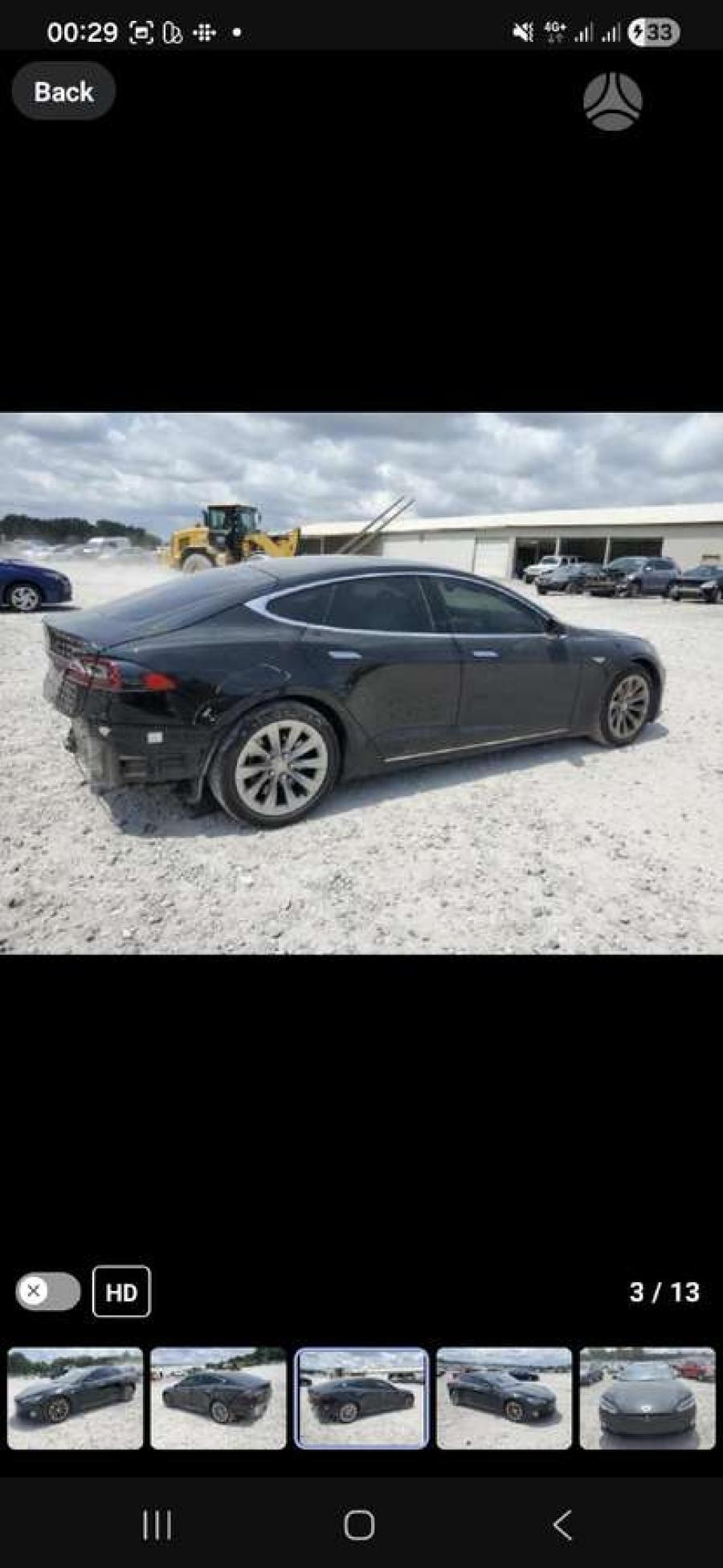 Melns Tesla Model S 2016 Klaipėda, ar dzinēja tilpumu 0.00 L un nobraukumu 100 tūkst. km par 13000 €, foto 4 vietnē AUTOMOTO.COM.LV