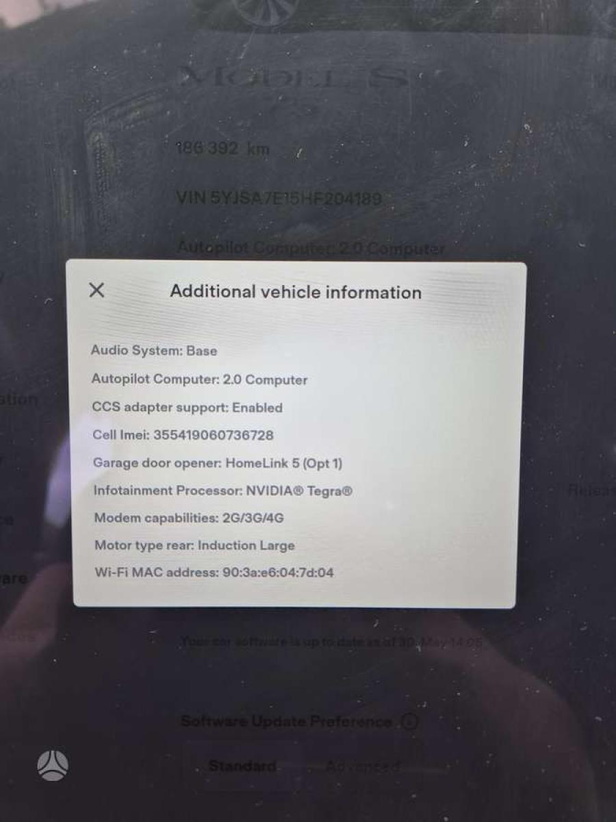 Melns Tesla Model S 2017 Kauņa, ar dzinēja tilpumu 0.00 L un nobraukumu 186 tūkst. km par 15999 €, foto 21 vietnē AUTOMOTO.COM.LV