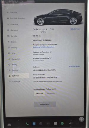 Melns Tesla Model S 2017 Kauņa, ar dzinēja tilpumu 0.00 L un nobraukumu 186 tūkst. km par 15999 €, foto 22 vietnē AUTOMOTO.COM.LV