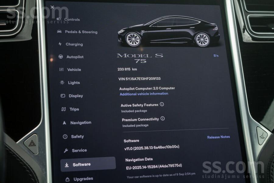 Melns Tesla Model S 2017 Jelgava, ar dzinēja tilpumu 0.00 L un nobraukumu 234 tūkst. km par 17100 €, foto 17 vietnē AUTOMOTO.COM.LV