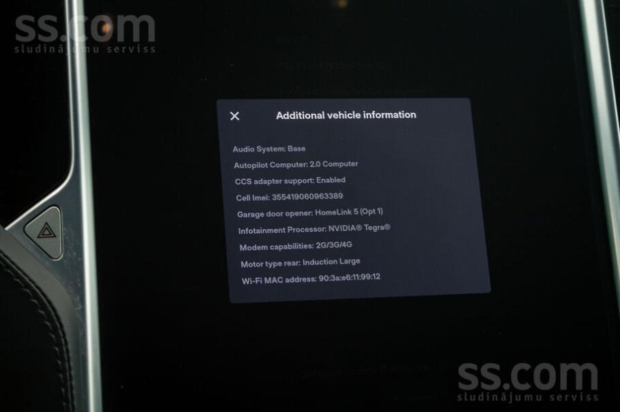 Melns Tesla Model S 2017 Jelgava, ar dzinēja tilpumu 0.00 L un nobraukumu 234 tūkst. km par 17100 €, foto 18 vietnē AUTOMOTO.COM.LV