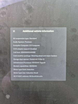 Melns Tesla Model S 2018 Kauņa, ar dzinēja tilpumu 0.00 L un nobraukumu 174 tūkst. km par 17999 €, foto 26 vietnē AUTOMOTO.COM.LV