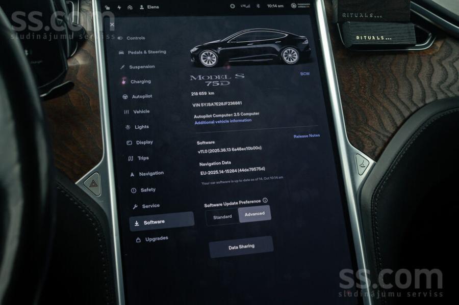 Melns Tesla Model S 2018 Jelgava, ar dzinēja tilpumu 0.00 L un nobraukumu 219 tūkst. km par 18500 €, foto 16 vietnē AUTOMOTO.COM.LV