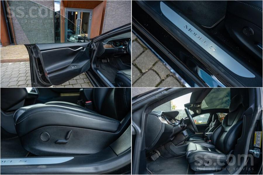 Black Tesla Model S 2020 in Riga, with an engine capacity of 0.00 L and mileage of 98 thousand km for 33500 €, photo 23 on AUTOMOTO.COM.LV