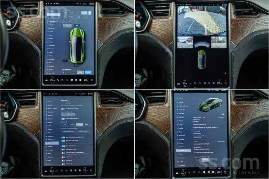 Black Tesla Model S 2020 in Riga, with an engine capacity of 0.00 L and mileage of 98 thousand km for 33500 €, photo 32 on AUTOMOTO.COM.LV