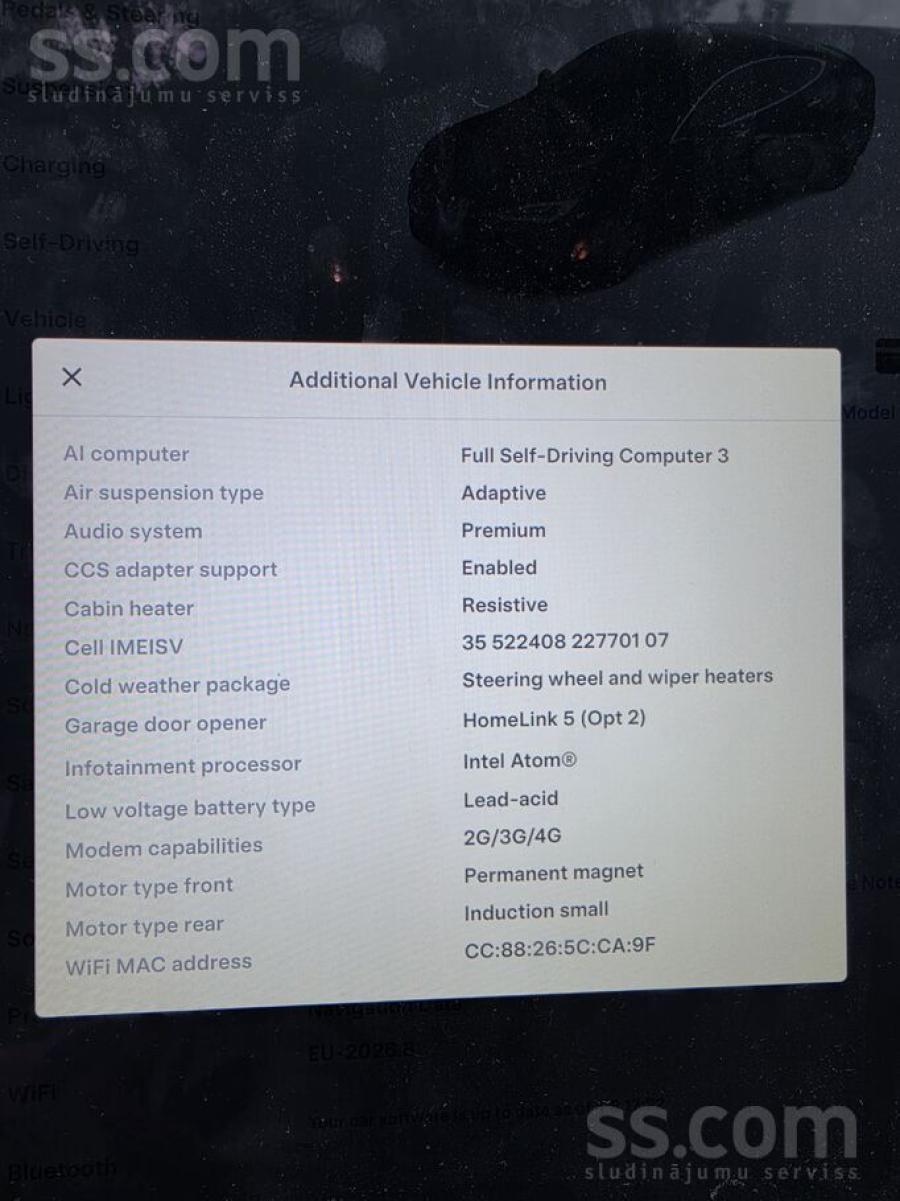 Black Tesla Model S 2020 in Riga, with an engine capacity of 0.00 L and mileage of 67 thousand km for 34034 €, photo 12 on AUTOMOTO.COM.LV