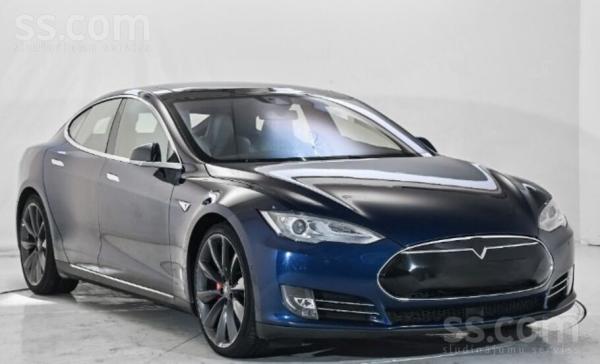 Zils Tesla Model S 2015 Rīga, ar dzinēja tilpumu 0.00 L un nobraukumu 164 tūkst. km par 19777 €, foto 1 vietnē AUTOMOTO.COM.LV