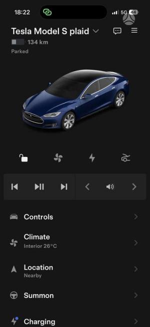 Zils Tesla Model S 2016 Viļņa, ar dzinēja tilpumu 0.00 L un nobraukumu 259 tūkst. km par 12850 €, foto 21 vietnē AUTOMOTO.COM.LV
