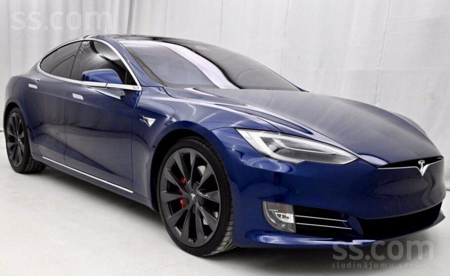 Zils Tesla Model S 2017 Rīga, ar dzinēja tilpumu 0.00 L un nobraukumu 137 tūkst. km par 29900 €, foto 1 vietnē AUTOMOTO.COM.LV