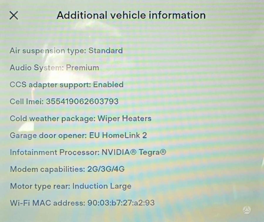 Blue Tesla Model S 2014 in Telschi, with an engine capacity of 0.00 L and mileage of 200 thousand km for 15000 €, photo 31 on AUTOMOTO.COM.LV