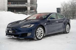 Blue Tesla Model S 2017 in Vilnius, with an engine capacity of 0.00 L and mileage of 122 thousand km for 22500 €, photo  on AUTOMOTO.COM.LV