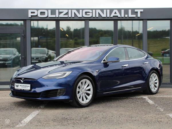 Blue Tesla Model S 2017 in Vilnius, with an engine capacity of 0.00 L and mileage of 130 thousand km for 19500 €, photo 1 on AUTOMOTO.COM.LV