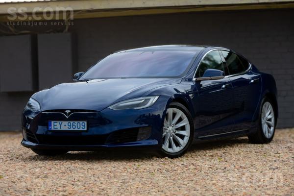 Blue Tesla Model S 2017 in Jelgava, with an engine capacity of 0.00 L and mileage of 0 thousand km for 19200 €, photo 1 on AUTOMOTO.COM.LV