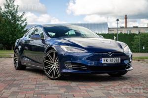 Blue Tesla Model S 2018 in Jelgava, with an engine capacity of 0.00 L and mileage of 152 thousand km for 21000 €, photo  on AUTOMOTO.COM.LV