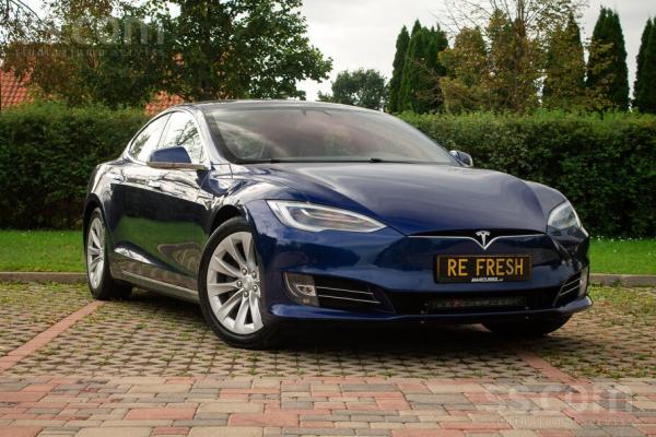 Blue Tesla Model S 2018 in Jelgava, with an engine capacity of 0.00 L and mileage of 152 thousand km for 18600 €, photo 1 on AUTOMOTO.COM.LV