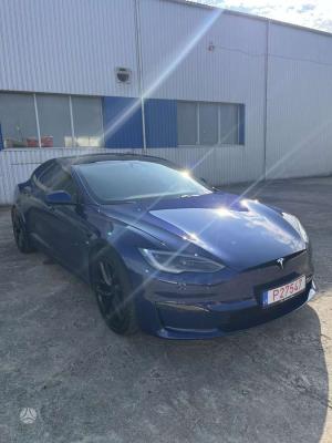 Blue Tesla Model S 2023 in Klaipeda, with an engine capacity of 0.00 L and mileage of 40 thousand km for 49995 €, photo 3 on AUTOMOTO.COM.LV