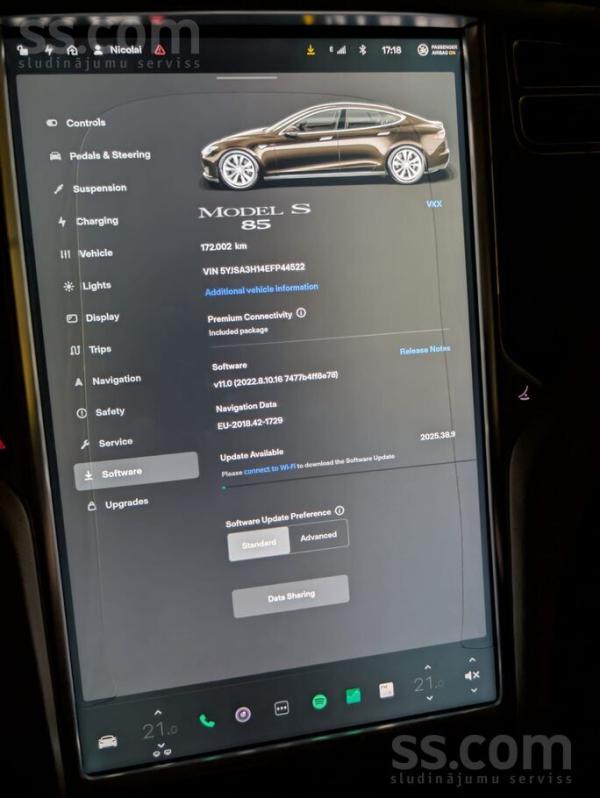 Коричневый Тесла Модель С 2014 в Резекне, объемом двигателя 0.00 л и пробегом 172 тыс. км за 15000 €, фото 4 на AUTOMOTO.COM.LV