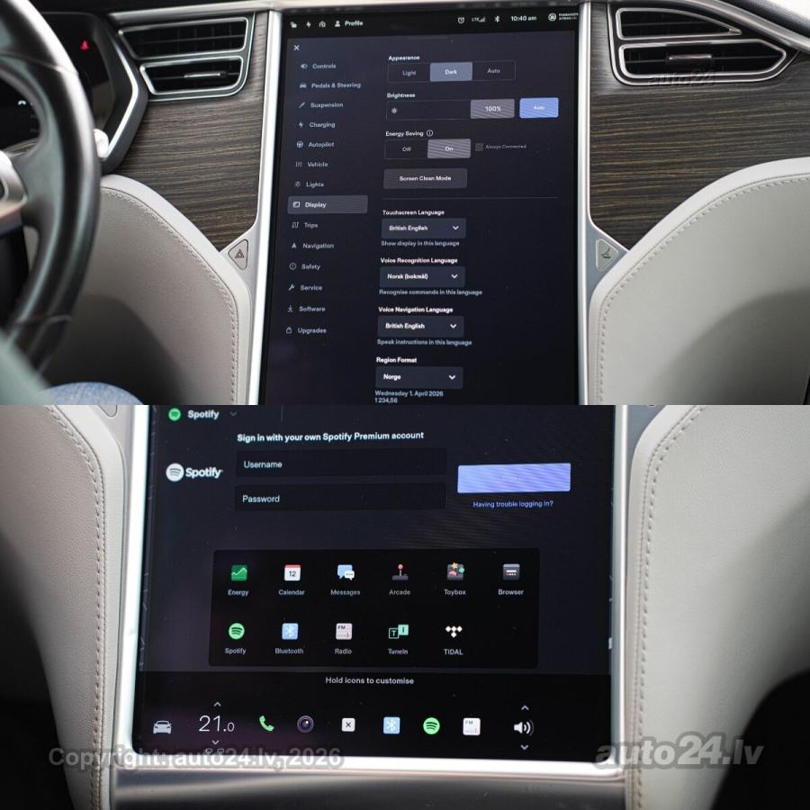 Brūns Tesla Model S 2015 Tartu, ar dzinēja tilpumu 0.00 L un nobraukumu 209 tūkst. km par 18900 €, foto 29 vietnē AUTOMOTO.COM.LV
