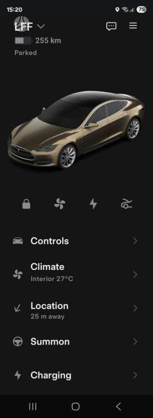 Brown Tesla Model S 2016 in Siauliai, with an engine capacity of 0.00 L and mileage of 149 thousand km for 16900 €, photo 32 on AUTOMOTO.COM.LV