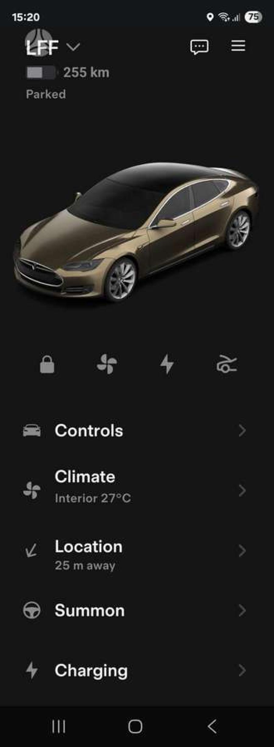 Brown Tesla Model S 2016 in Siauliai, with an engine capacity of 0.00 L and mileage of 149 thousand km for 16900 €, photo 32 on AUTOMOTO.COM.LV