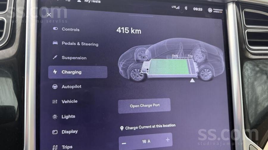 Pelēks Tesla Model S 2015 Rīga, ar dzinēja tilpumu 0.00 L un nobraukumu 189 tūkst. km par 14500 €, foto 24 vietnē AUTOMOTO.COM.LV