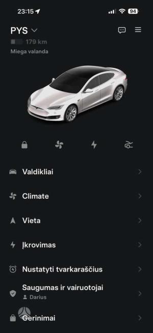 Grey Tesla Model S 2016 in Marijampole, with an engine capacity of 0.00 L and mileage of 133 thousand km for 18900 €, photo 16 on AUTOMOTO.COM.LV