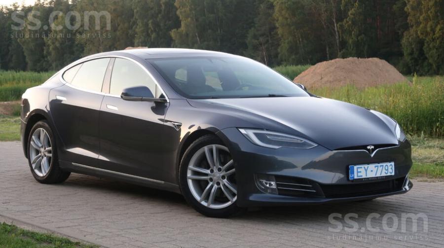 Pelēks Tesla Model S 2017 Rīga, ar dzinēja tilpumu 0.00 L un nobraukumu 172 tūkst. km par 20150 €, foto 1 vietnē AUTOMOTO.COM.LV