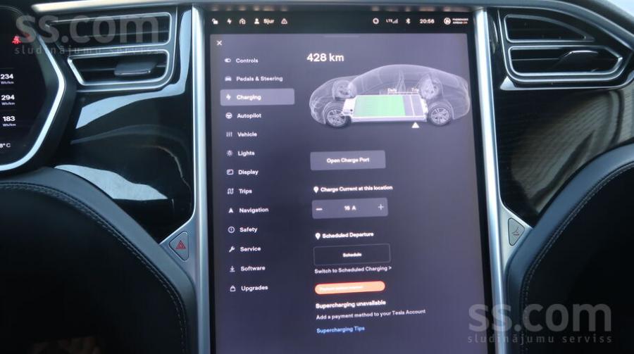 Pelēks Tesla Model S 2017 Rīga, ar dzinēja tilpumu 0.00 L un nobraukumu 172 tūkst. km par 20150 €, foto 20 vietnē AUTOMOTO.COM.LV