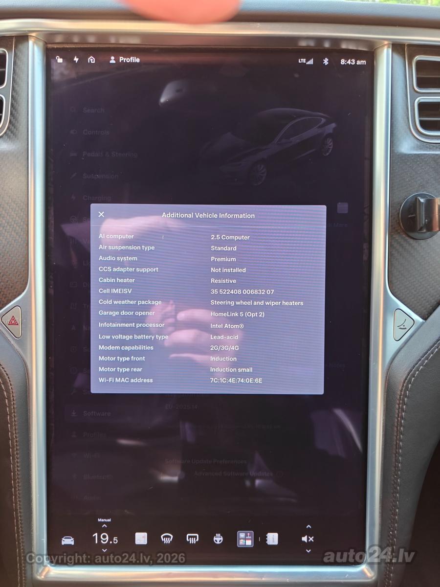 Grey Tesla Model S 2018 in Tallinn, with an engine capacity of 0.00 L and mileage of 190 thousand km for 23490 €, photo 13 on AUTOMOTO.COM.LV