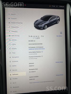 Pelēks Tesla Model S 2018 Rīga, ar dzinēja tilpumu 0.00 L un nobraukumu 265 tūkst. km par 16777 €, foto 8 vietnē AUTOMOTO.COM.LV