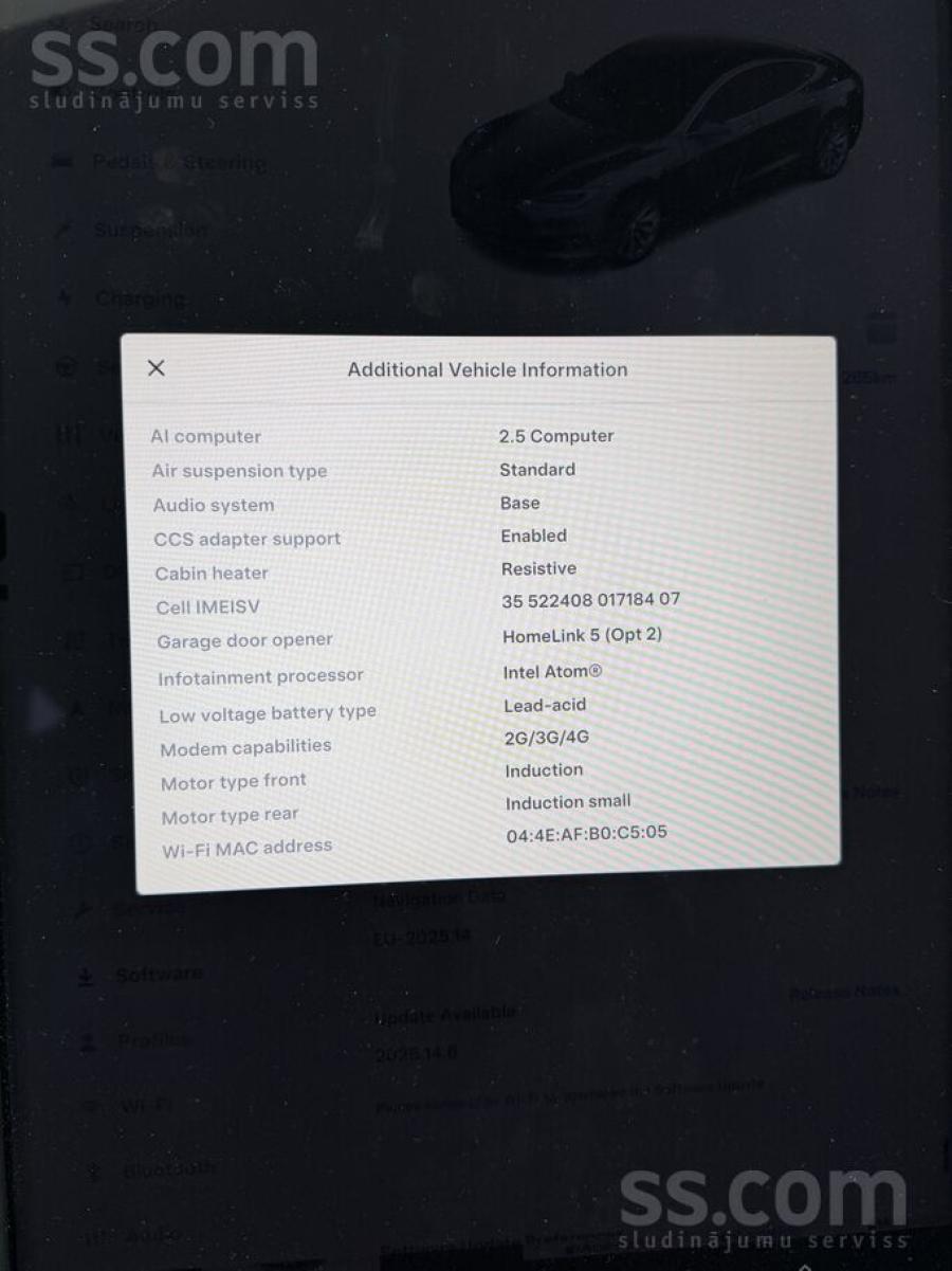 Pelēks Tesla Model S 2018 Rīga, ar dzinēja tilpumu 0.00 L un nobraukumu 265 tūkst. km par 16777 €, foto 9 vietnē AUTOMOTO.COM.LV
