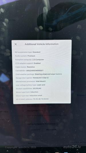 Grey Tesla Model S 2018 in Tallinn, with an engine capacity of 0.00 L and mileage of 220 thousand km for 21500 €, photo 12 on AUTOMOTO.COM.LV