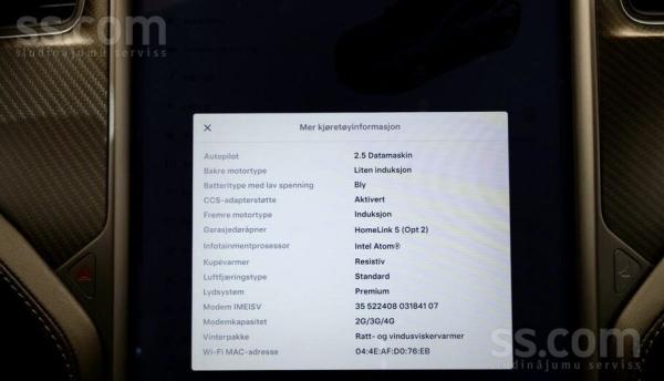 Серый Тесла Модель С 2019 в Рига, объемом двигателя 0.00 л и пробегом 140 тыс. км за 24777 €, фото 3 на AUTOMOTO.COM.LV