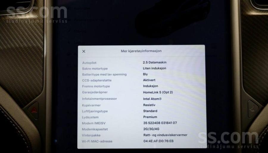 Серый Тесла Модель С 2019 в Рига, объемом двигателя 0.00 л и пробегом 140 тыс. км за 24777 €, фото 4 на AUTOMOTO.COM.LV