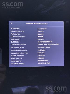 Pelēks Tesla Model S 2019 Rīga, ar dzinēja tilpumu 0.00 L un nobraukumu 154 tūkst. km par 23550 €, foto 16 vietnē AUTOMOTO.COM.LV