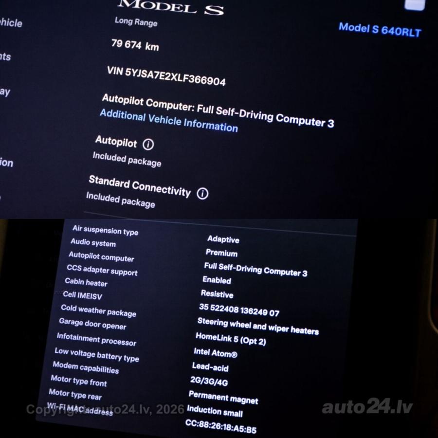 Pelēks Tesla Model S 2020 Tallina, ar dzinēja tilpumu 0.00 L un nobraukumu 80 tūkst. km par 37000 €, foto 13 vietnē AUTOMOTO.COM.LV