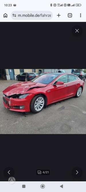 Grey Tesla Model S 2015 in Taurage, with an engine capacity of 0.00 L and mileage of 93 thousand km for 8950 €, photo 23 on AUTOMOTO.COM.LV