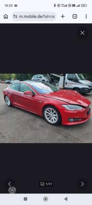Grey Tesla Model S 2015 in Taurage, with an engine capacity of 0.00 L and mileage of 93 thousand km for 8950 €, photo 25 on AUTOMOTO.COM.LV