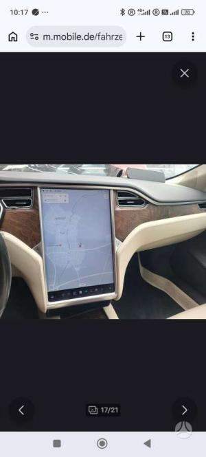 Grey Tesla Model S 2015 in Taurage, with an engine capacity of 0.00 L and mileage of 93 thousand km for 8950 €, photo 26 on AUTOMOTO.COM.LV