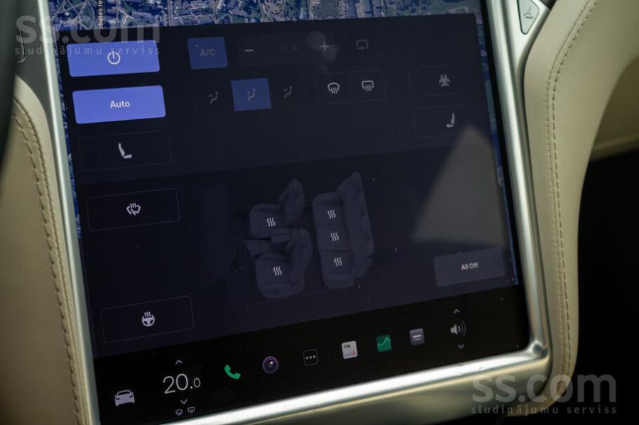 Grey Tesla Model S 2017 in Jelgava, with an engine capacity of 0.00 L and mileage of 188 thousand km for 17900 €, photo 14 on AUTOMOTO.COM.LV
