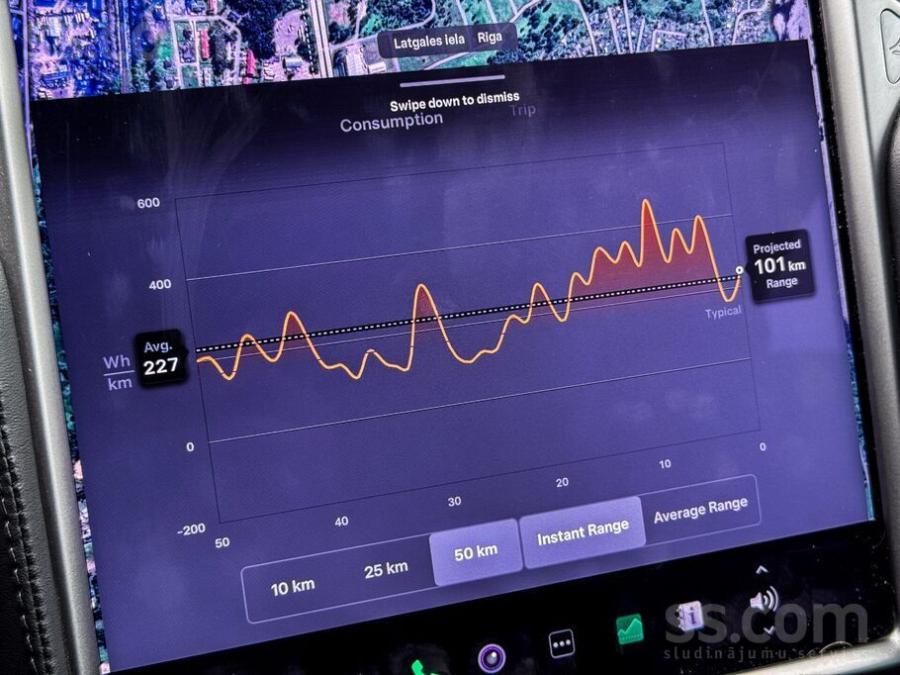 Grey Tesla Model S 2019 in Riga, with an engine capacity of 0.00 L and mileage of 129 thousand km for 34990 €, photo 22 on AUTOMOTO.COM.LV