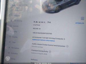 Pelēks Tesla Model S 2019 Klaipėda, ar dzinēja tilpumu 0.00 L un nobraukumu 99 tūkst. km par 10000 €, foto 16 vietnē AUTOMOTO.COM.LV