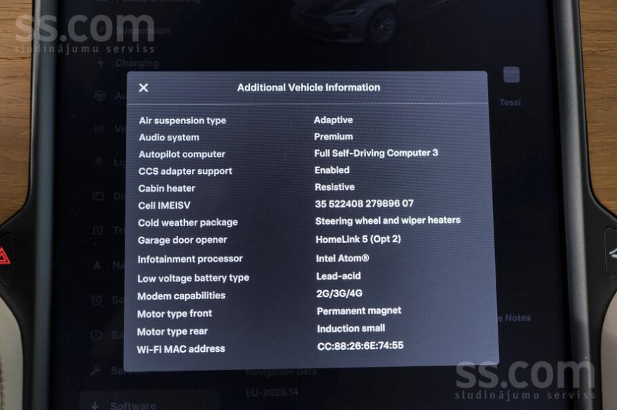 Grey Tesla Model S 2020 in Riga, with an engine capacity of 0.00 L and mileage of 157 thousand km for 33790 €, photo 30 on AUTOMOTO.COM.LV