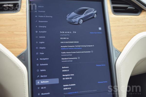 Grey Tesla Model S 2020 in Riga, with an engine capacity of 0.00 L and mileage of 102 thousand km for 26000 €, photo 8 on AUTOMOTO.COM.LV